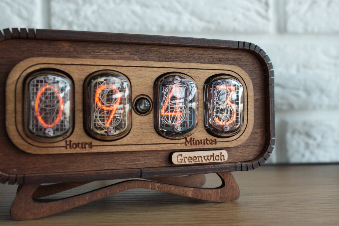 Nixie Tube Clock 4X IN-12 Nixie Tube Clock With New Visual - Etsy