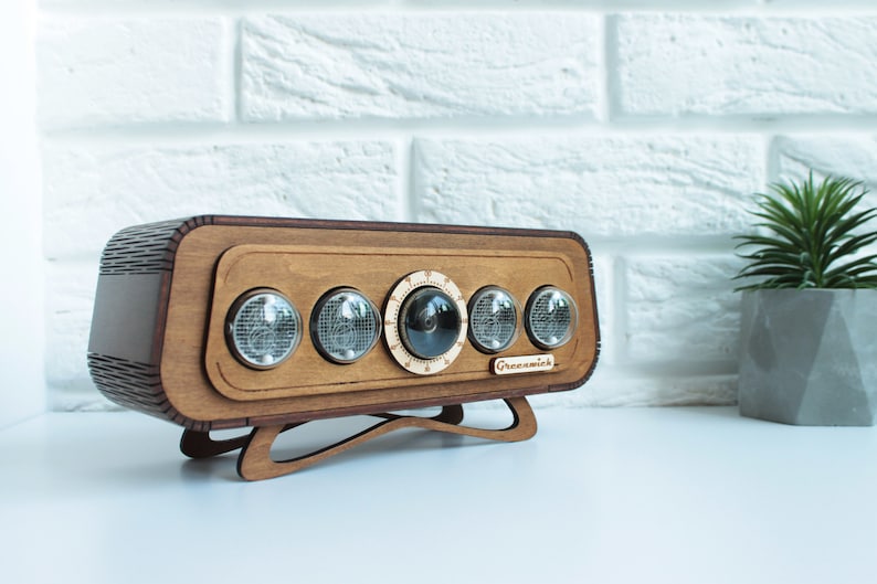 Nixie Tube Wall Clock Nixie Clock in 4 Decatron OG-4 Nixie | Etsy