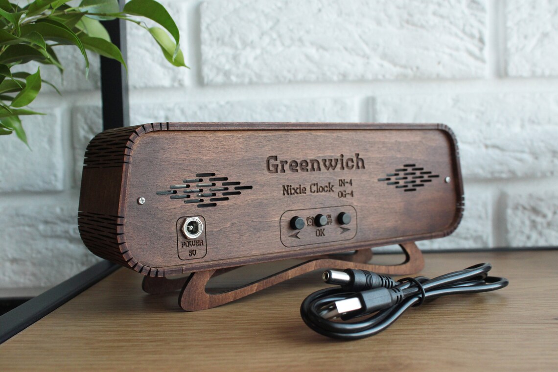 Nixie Tube Wall Clock Nixie Clock in 4 Decatron OG-4 Nixie - Etsy