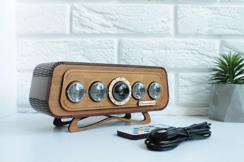 Nixie Tube Wall Clock Nixie Clock in 4 Decatron OG-4 Nixie | Etsy