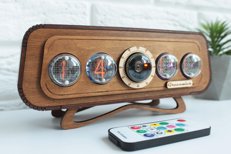 Nixie Tube Wall Clock Nixie Clock in 4 Decatron OG-4 Nixie | Etsy