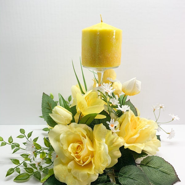 Yellow Centerpiece - Etsy