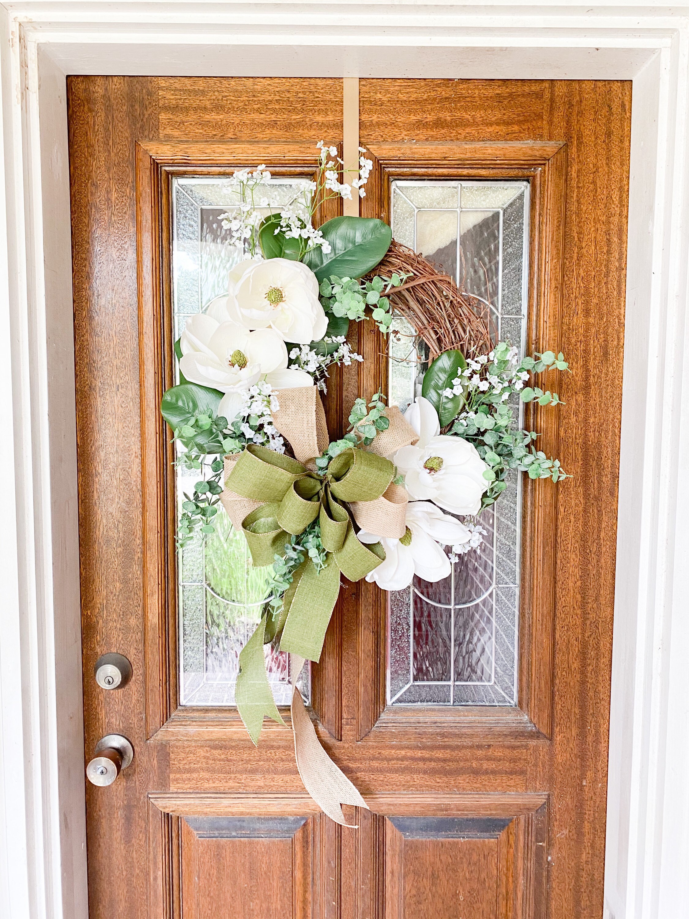 Magnolia Wreath Everyday Wreath Farmhouse Wreath Summer - Etsy