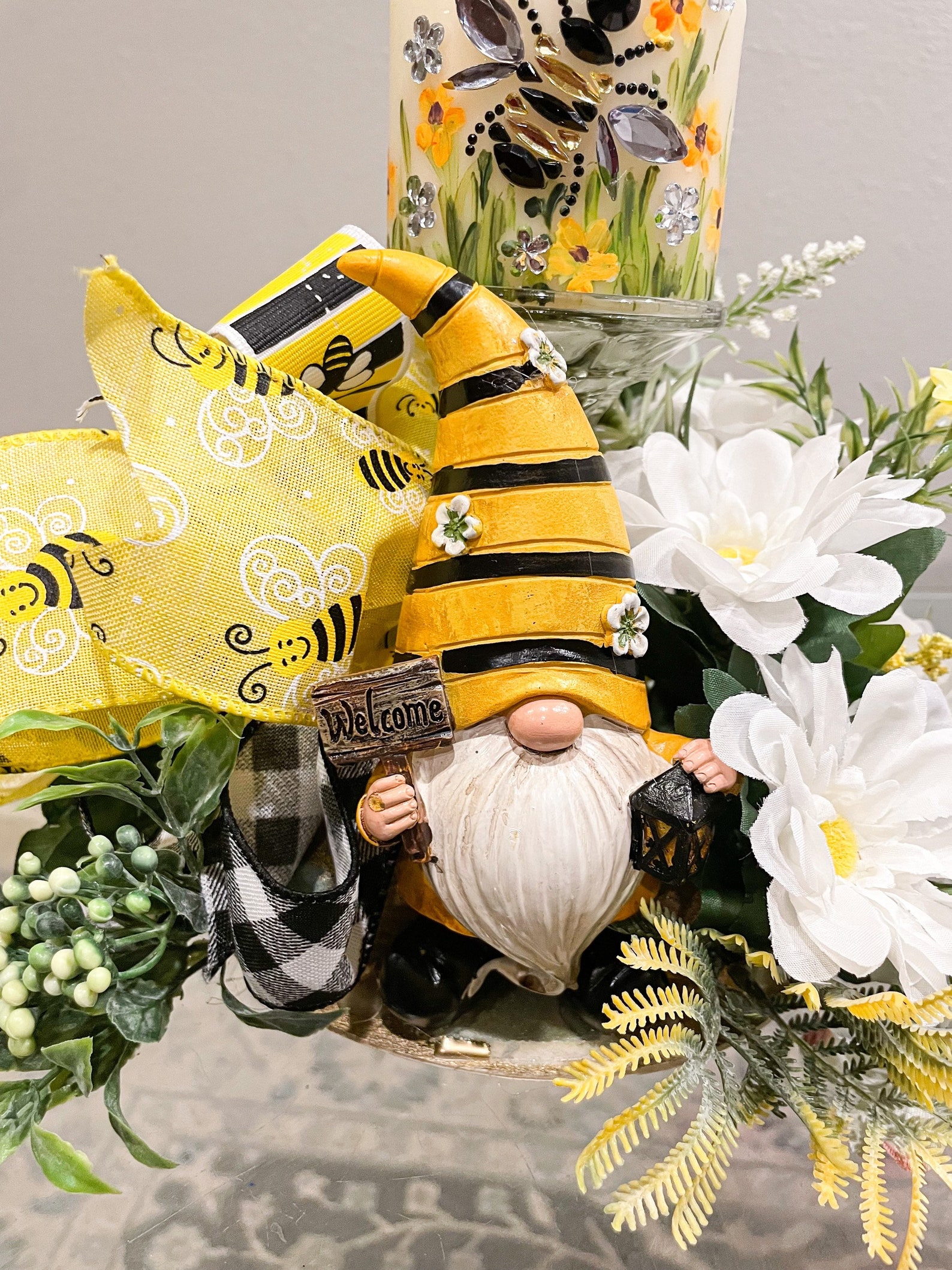 Summer Centerpiece Bee Centerpiece Bee Decor Bumble Bee | Etsy
