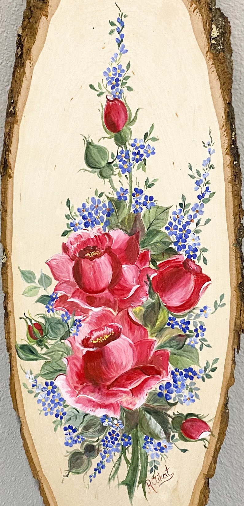 Hand Painted Wood Hand Painting Designer Wall Hanging - Etsy