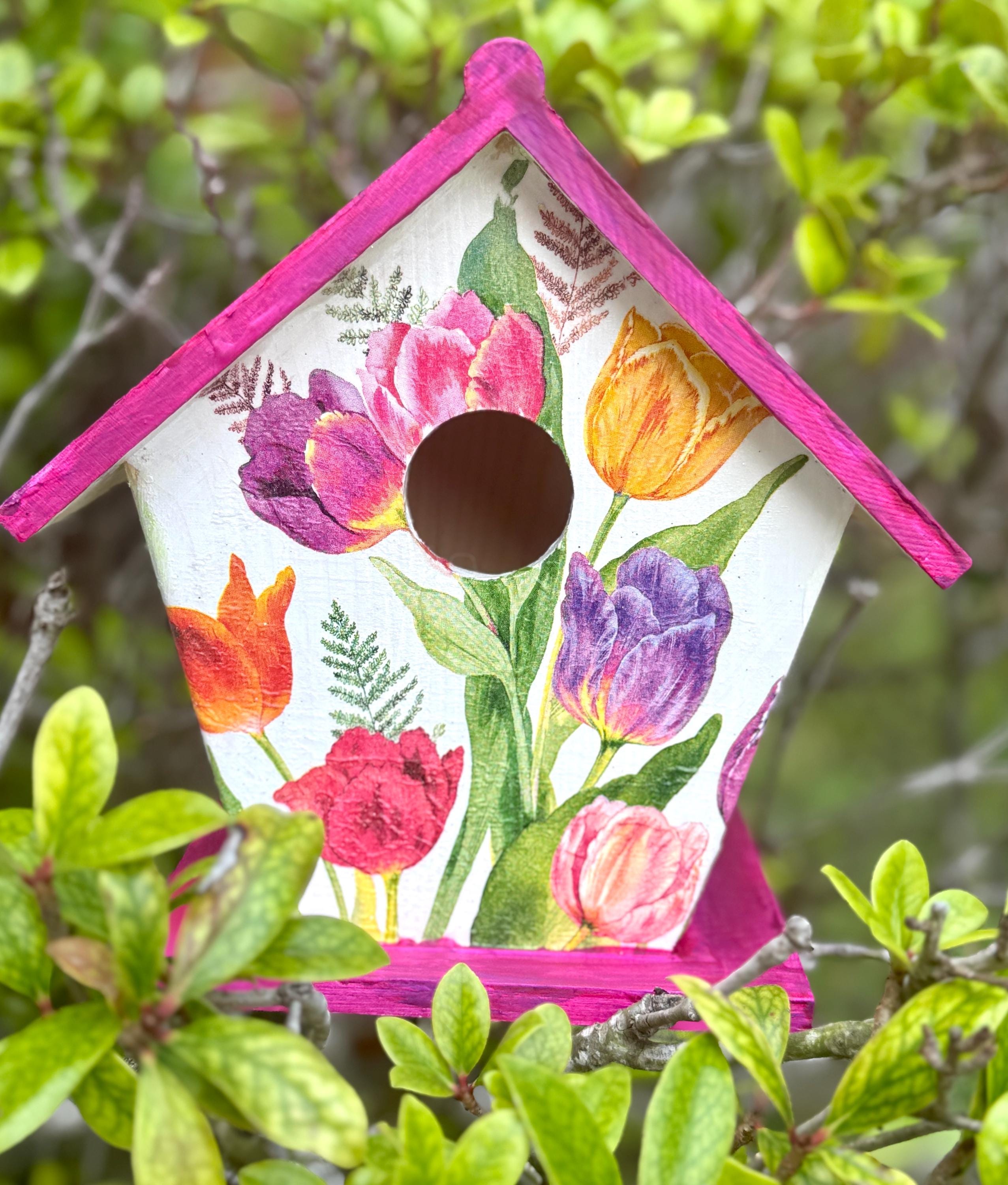 Spring Birdhouse, Summer Birdhouse, Birdhouse, Hand Crafted Birdhouse ...