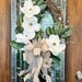 Farmhouse Wreath, Real Touch Magnolia Wreath, Summer Wreath, Summer ...