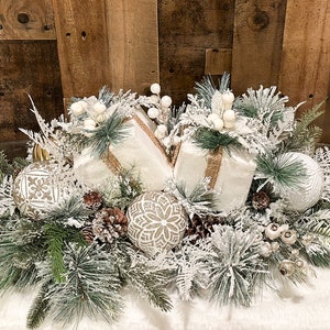 Christmas Centerpiece, Large Christmas Table Decor, Luxe Christmas ...