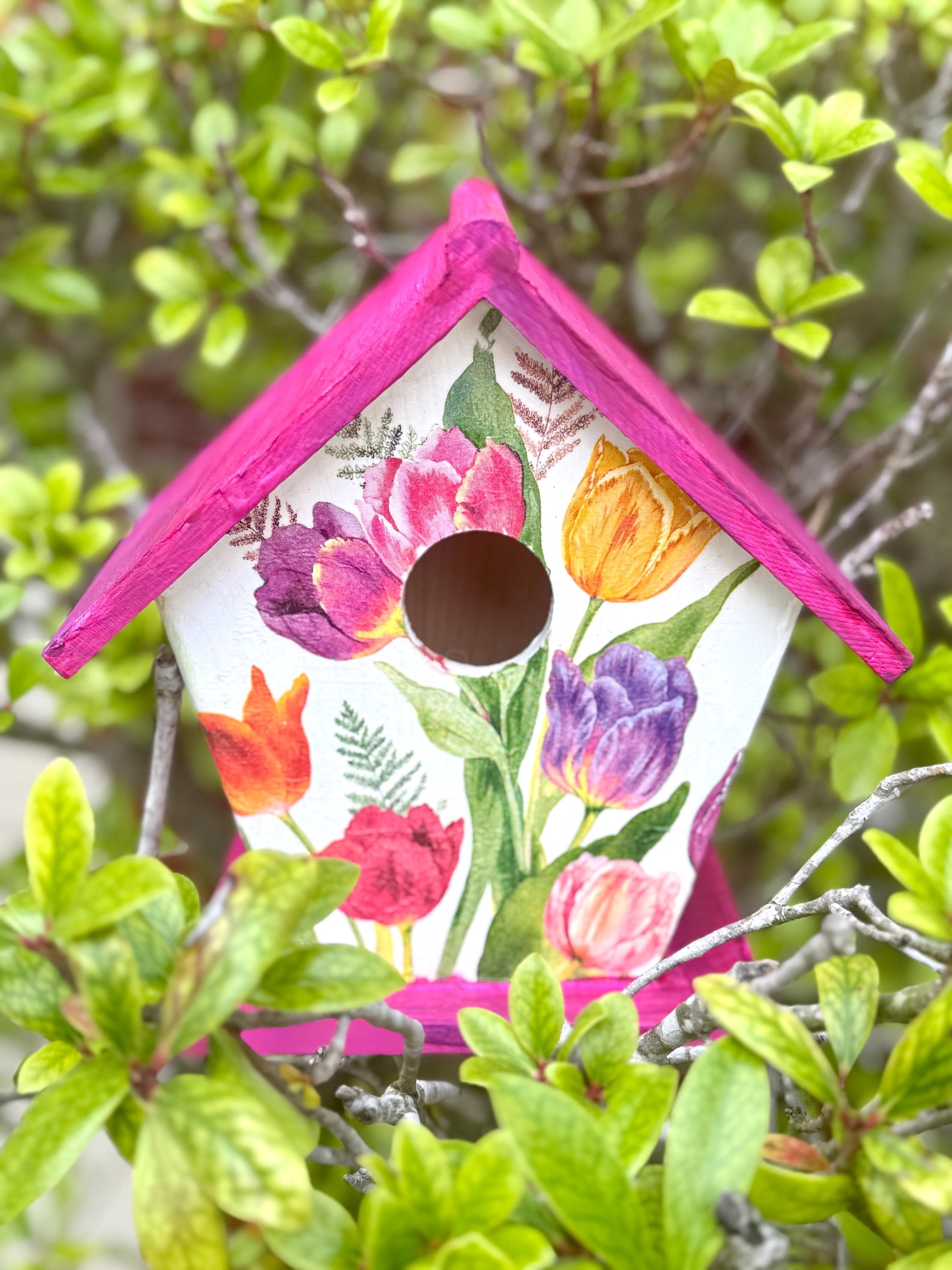 Spring Birdhouse, Summer Birdhouse, Birdhouse, Hand Crafted Birdhouse ...