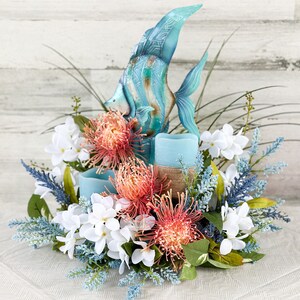 Beach Decor, Fish Decor, Beach Centerpiece, Nautical Centerpiece, Large ...