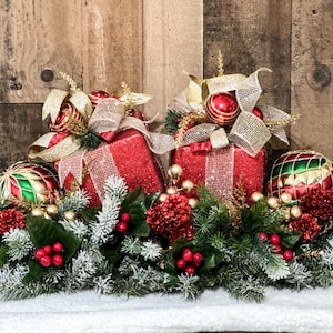 Christmas Centerpiece, Large Christmas Table Decor, Luxe Christmas ...