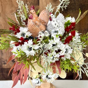 Large Farmhouse Centerpiece, Farmhouse Table Decor, Rooster Centerpiece ...