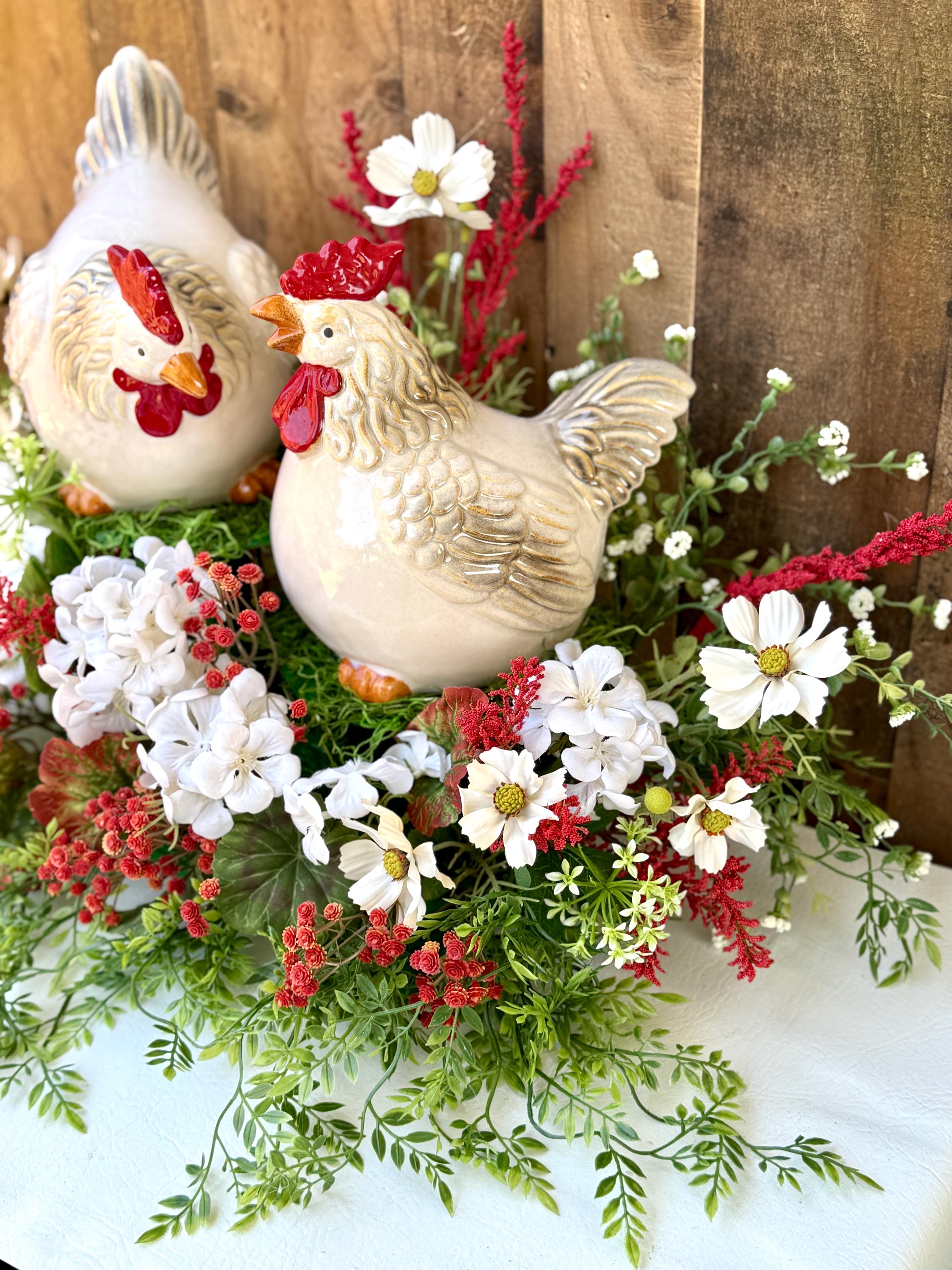 Large Farmhouse Centerpiece, Farmhouse Table Decor, Rooster Centerpiece ...