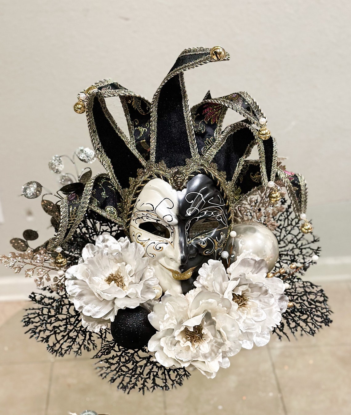 Mardi Gras Centerpiece, Mardi Gras Table Decor, Mardi Gras, Large Mardi ...