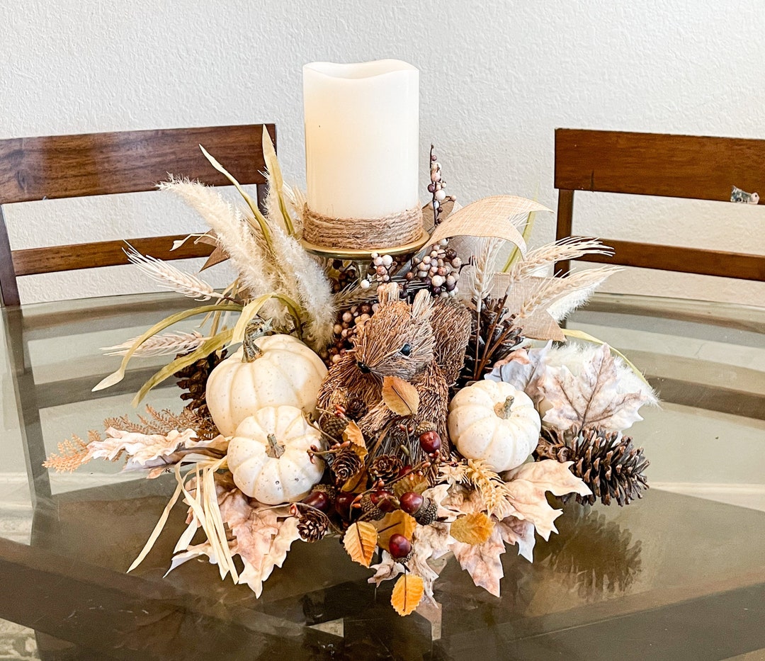 Fall Centerpiece, Farmhouse Fall Centerpiece, Fall Table Decor ...