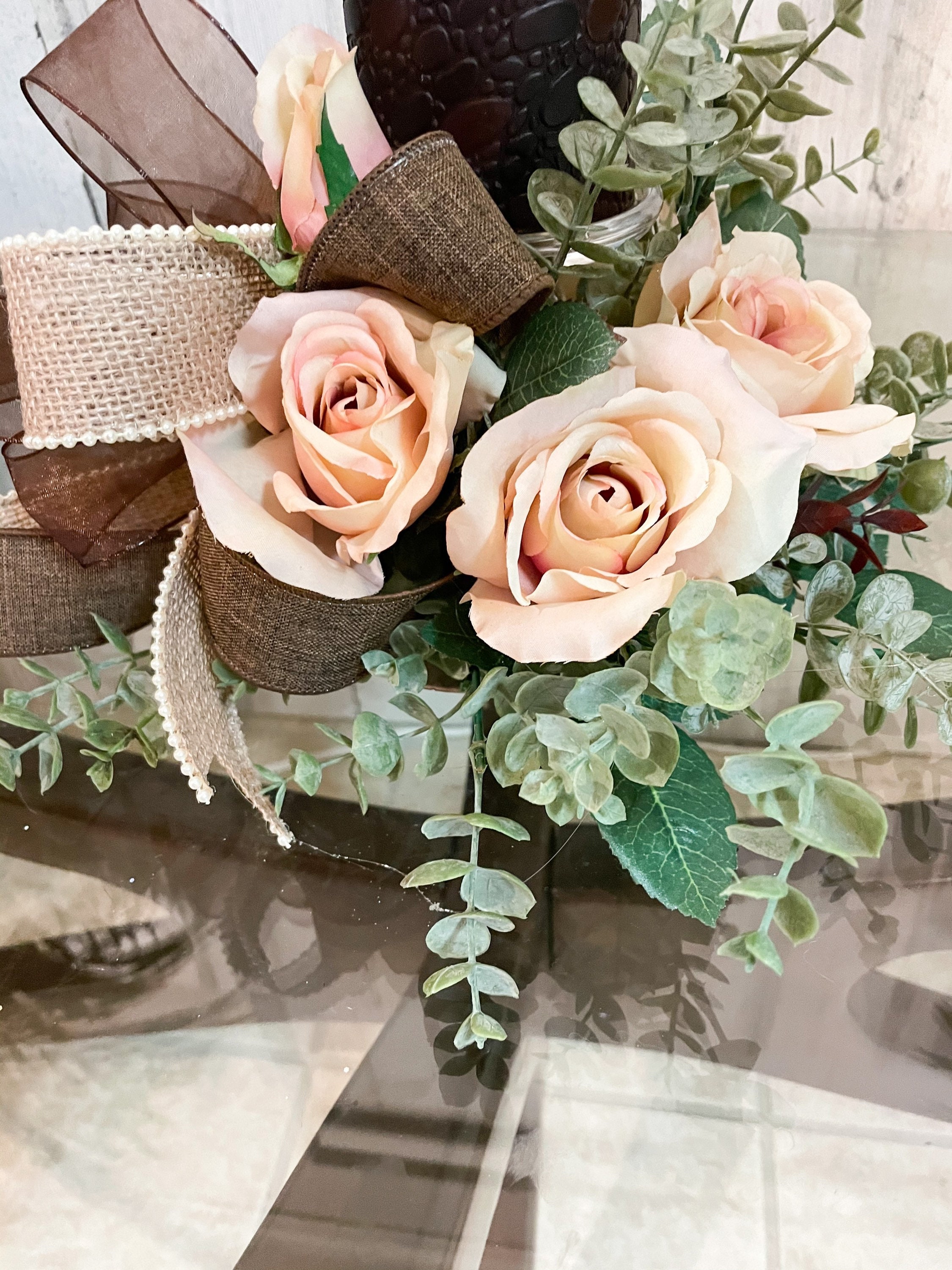 Summer centerpiece brown centerpiece neutral centerpiece | Etsy