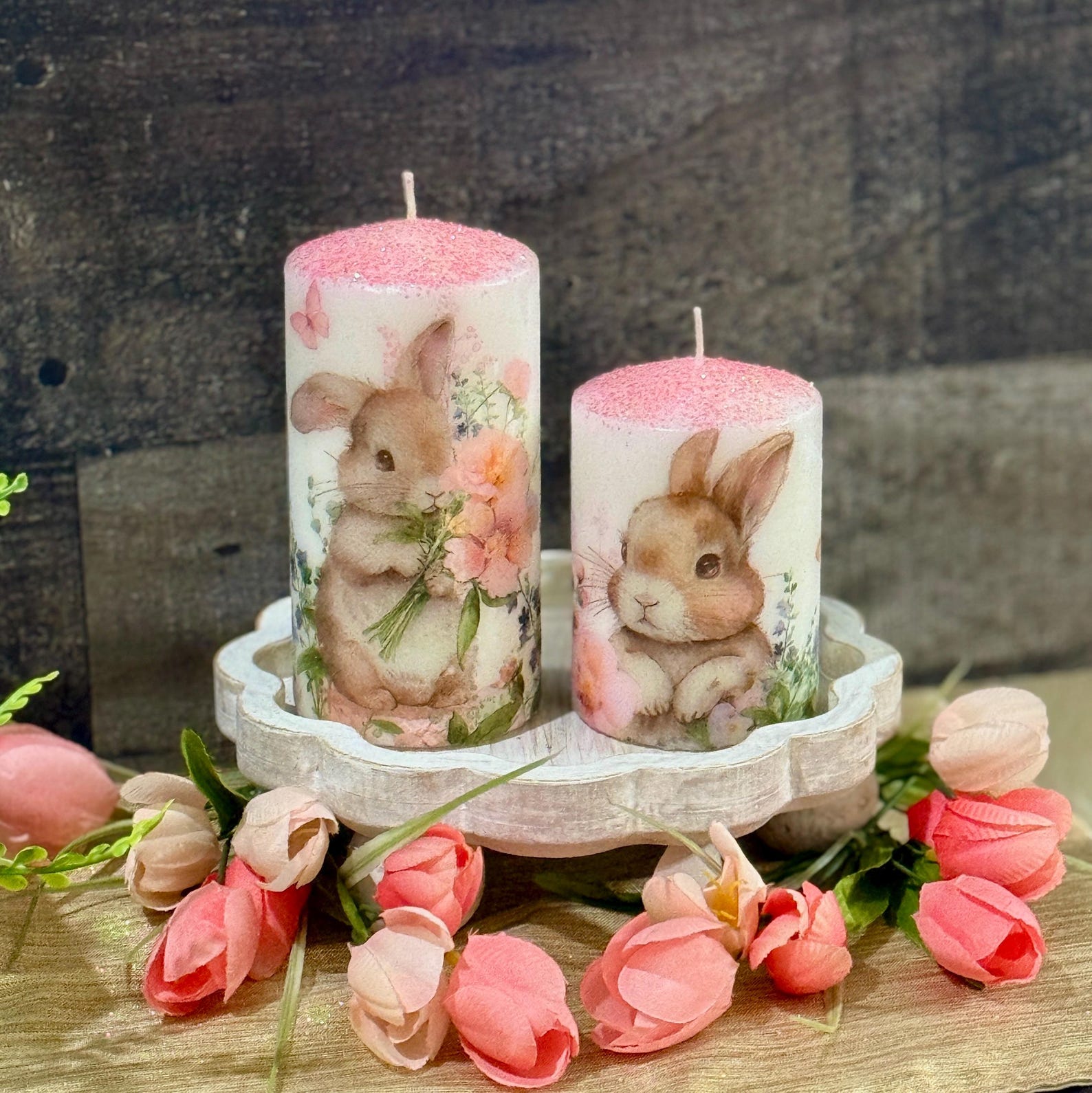Easter Bunny Candles, Spring Candles, Hand Crafted Candles, Candles ...