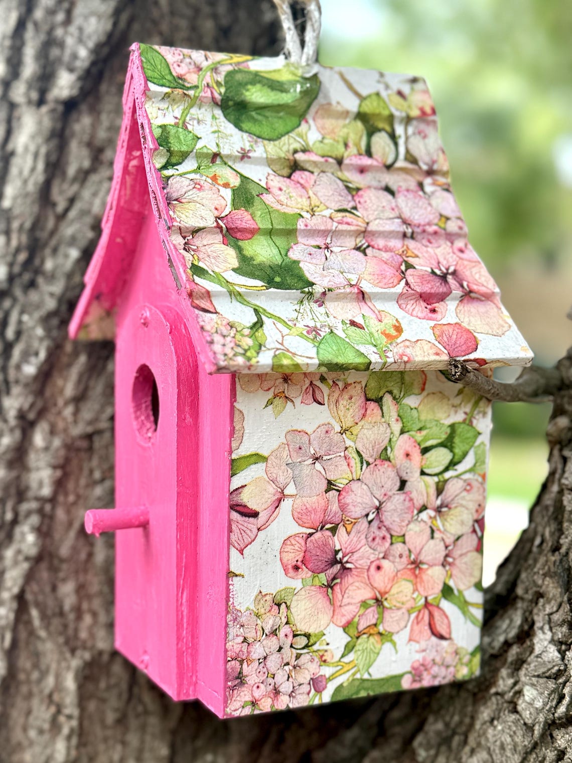All Year Around Birdhouse, Summer Birdhouse, Birdhouse, Pink Birdhouse ...