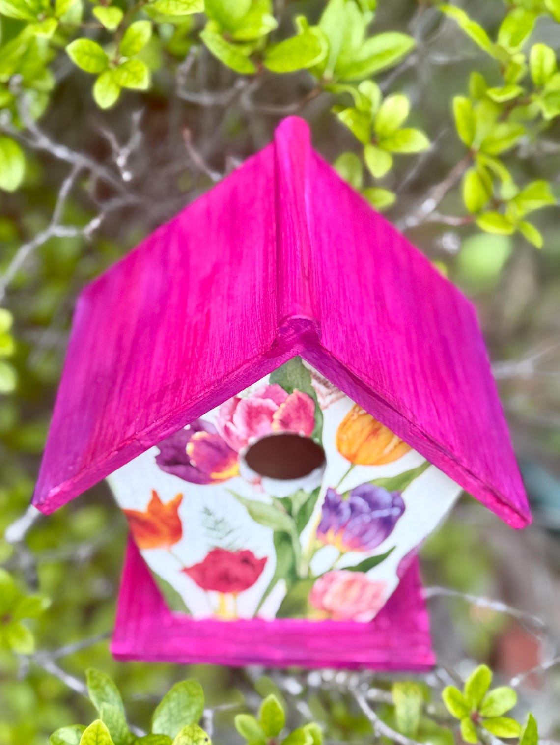 Spring Birdhouse, Summer Birdhouse, Birdhouse, Hand Crafted Birdhouse ...