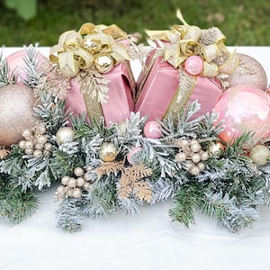 Christmas Centerpiece, Large Christmas Table Decor, Luxe Christmas ...