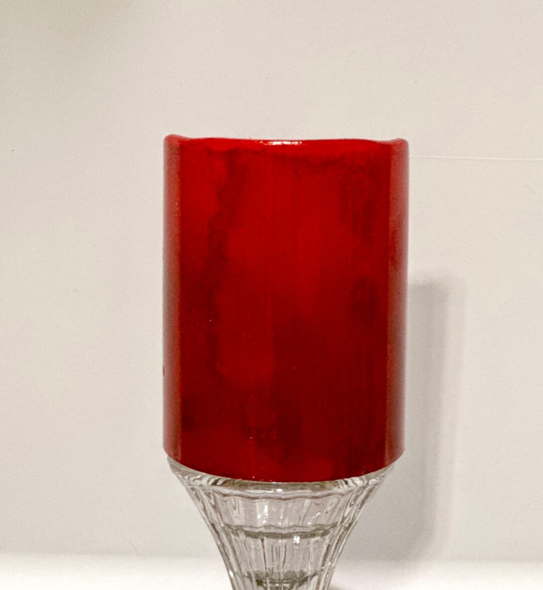 Red LED Candle, Christmas Candle, LED Candle, Red Glitter LED Candle - Etsy