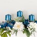 Fall Centerpiece Blue Fall Centerpiece Blue Fall Decor Blue - Etsy