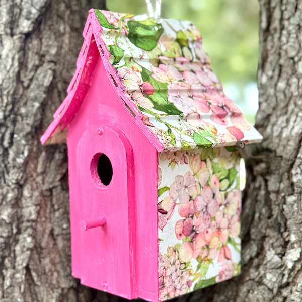 Pink Birdhouse - Etsy
