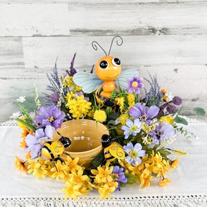 Summer Centerpiece, Bee Centerpiece, Bee Decor, Bumble Bee Decor ...