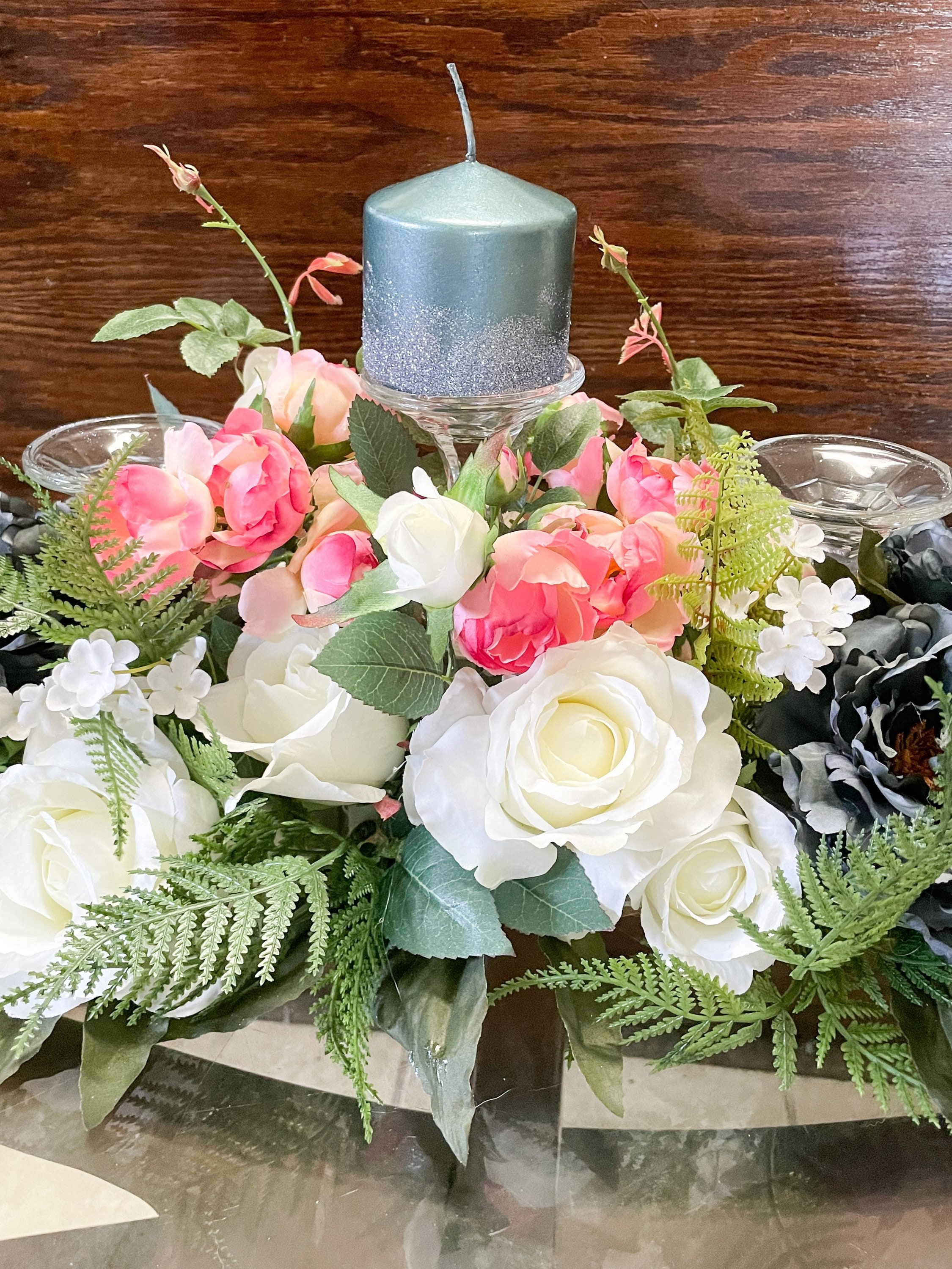 Large Floral Arrangement, Floral Centerpiece, Large Floral Table Decor ...