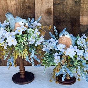 Spring Centerpiece, Summer Candle Stick Arrangement, Birds Table Decor ...
