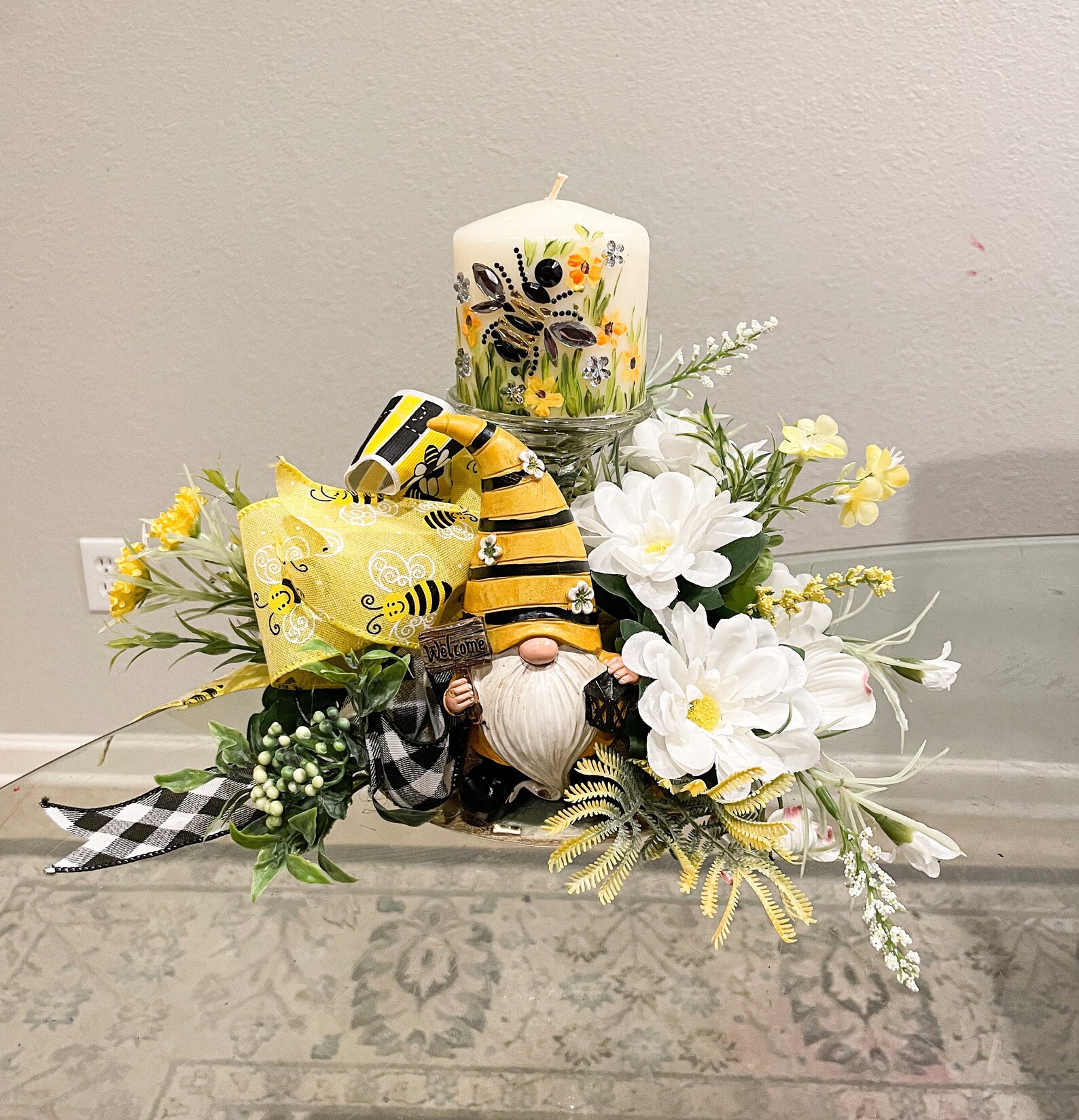 Summer Centerpiece Bee Centerpiece Bee Decor Bumble Bee | Etsy