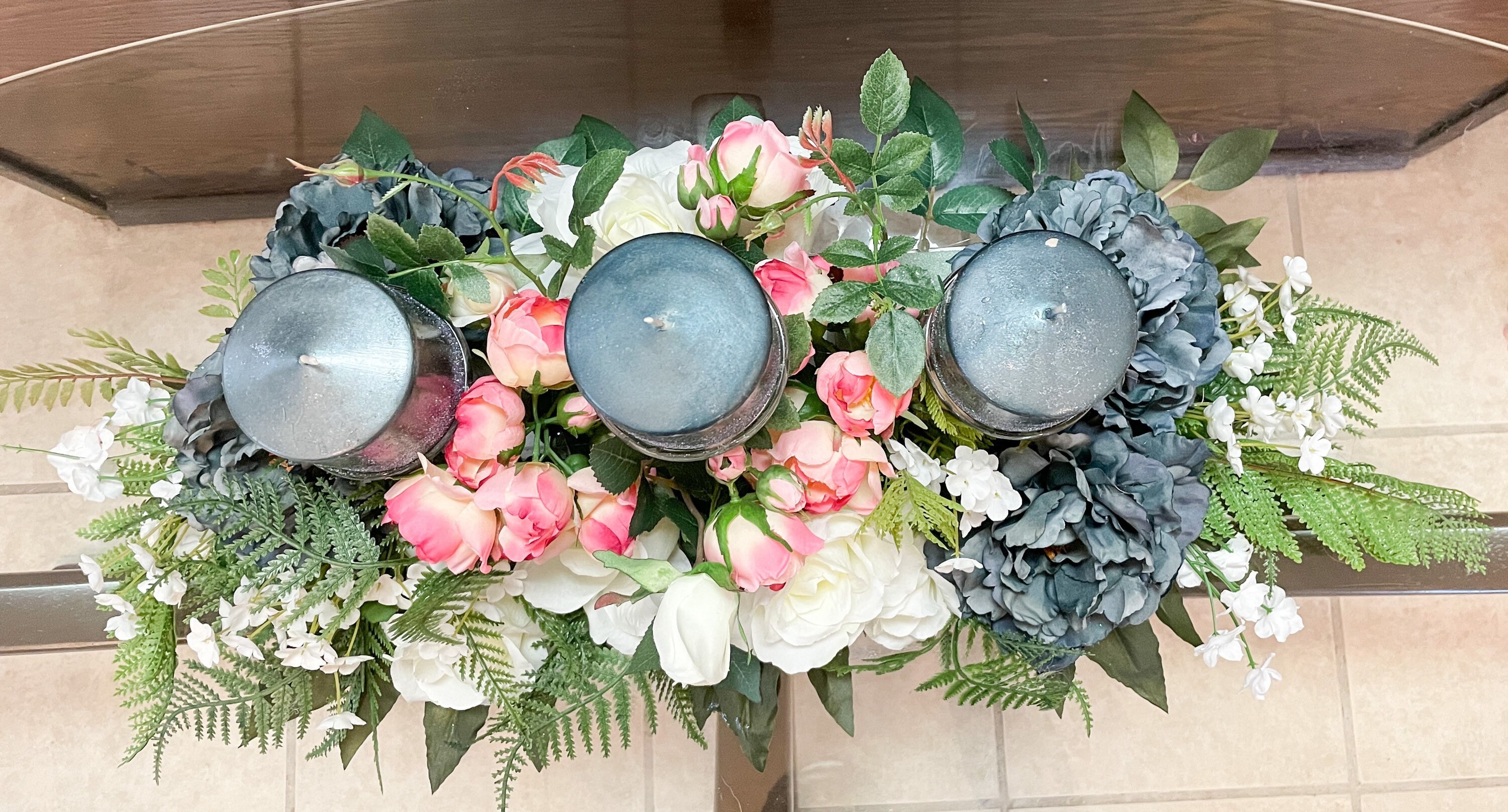 Large Floral Arrangement, Floral Centerpiece, Large Floral Table Decor ...