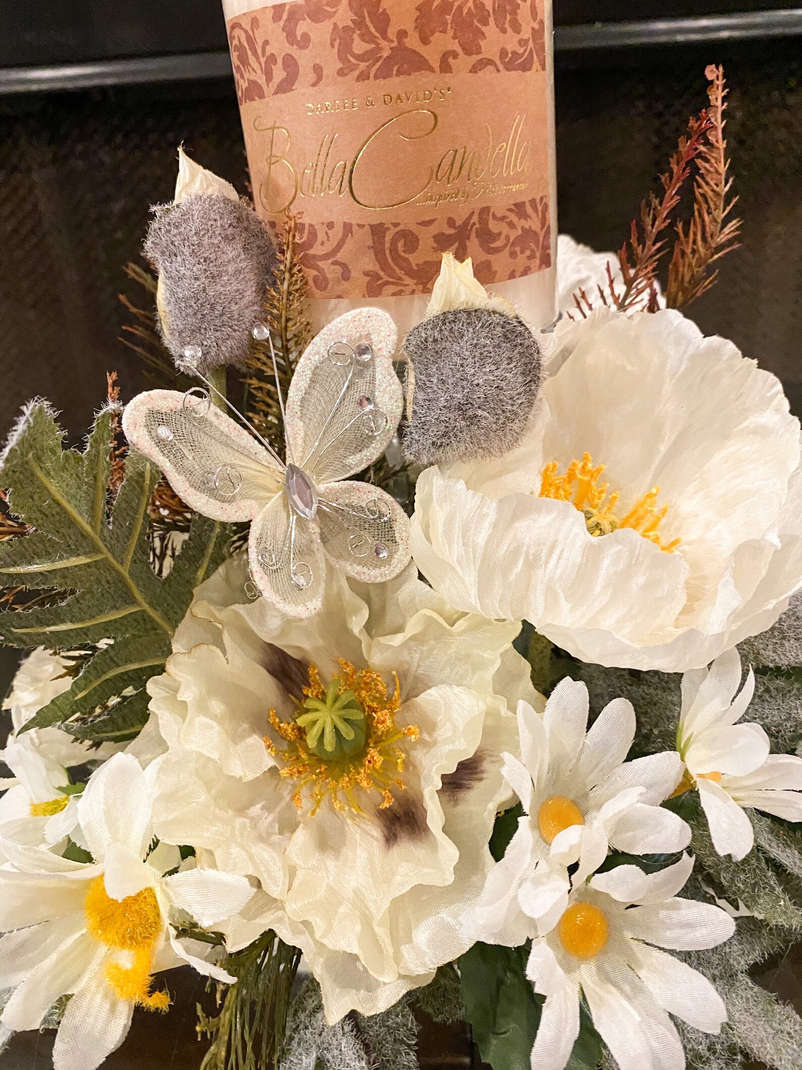 Spring Centerpiece White Poppy Centerpiece After Holiday - Etsy