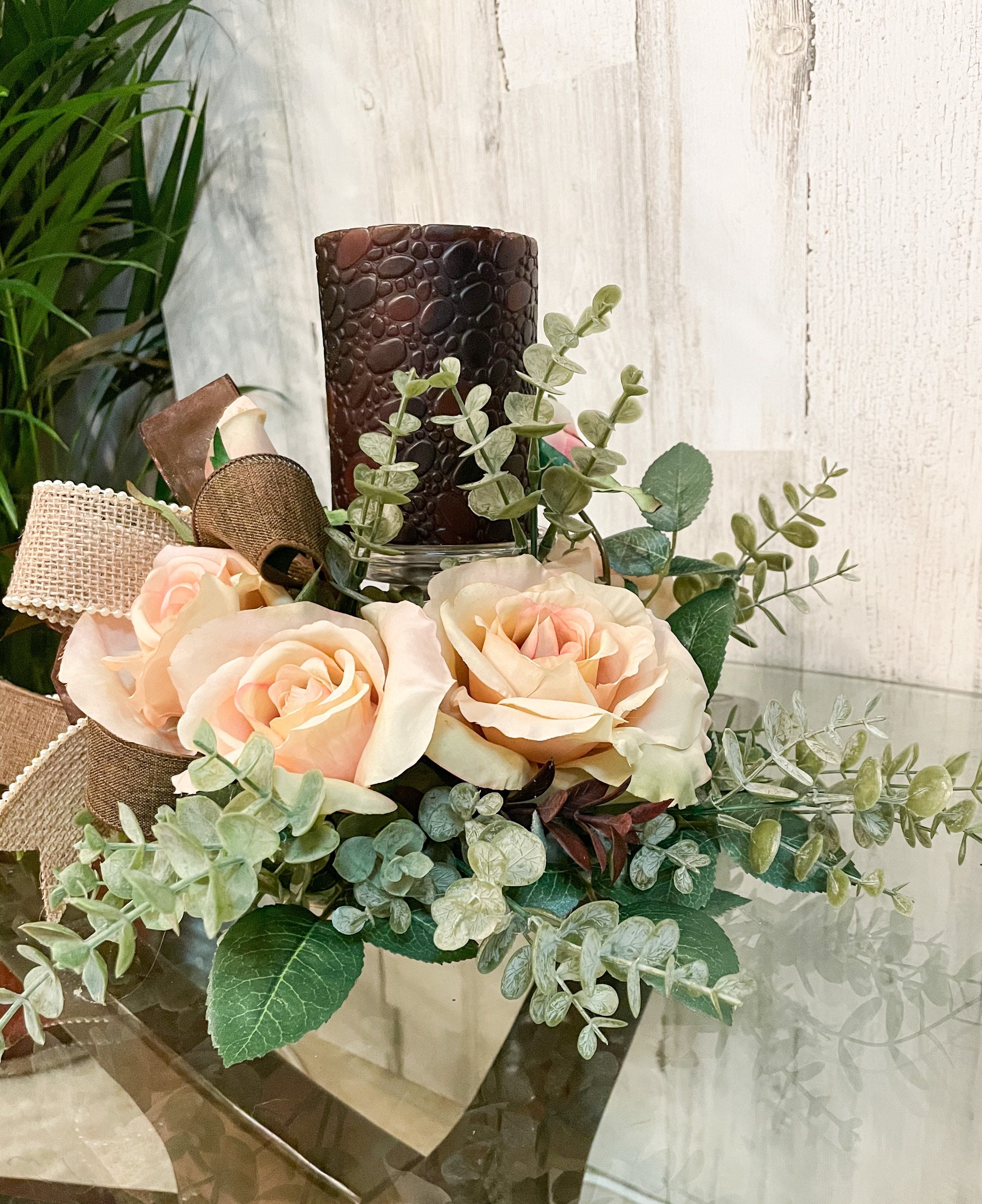 Summer centerpiece brown centerpiece neutral centerpiece | Etsy