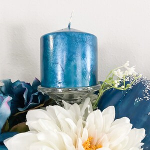 Fall Centerpiece, Blue Fall Centerpiece, Blue Fall Decor, Blue Fall ...