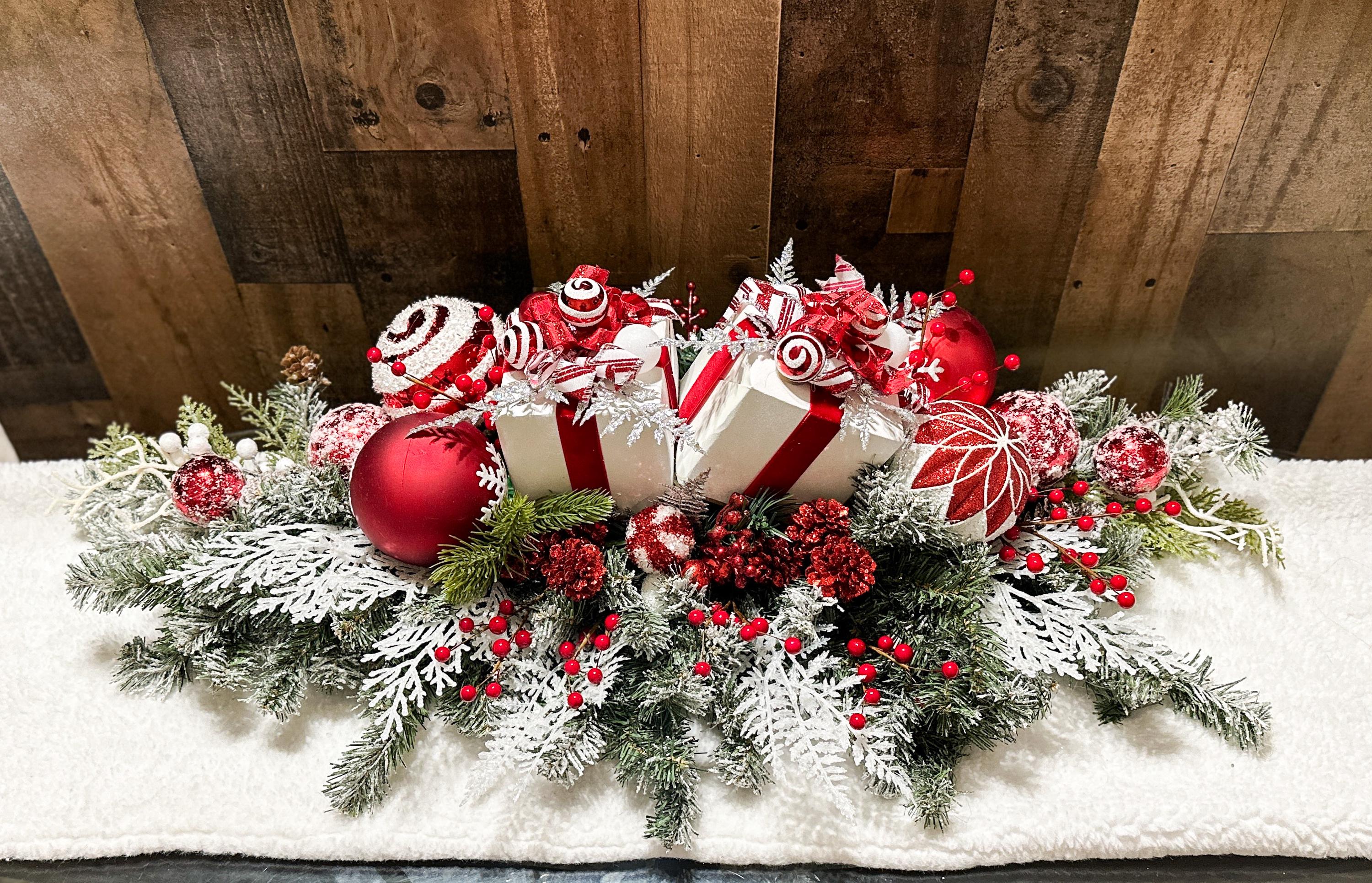 Christmas table top arrangements store