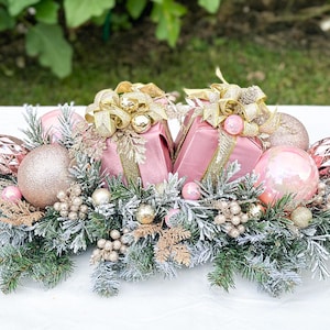 Christmas Centerpiece, Large Christmas Table Decor, Luxe Christmas ...