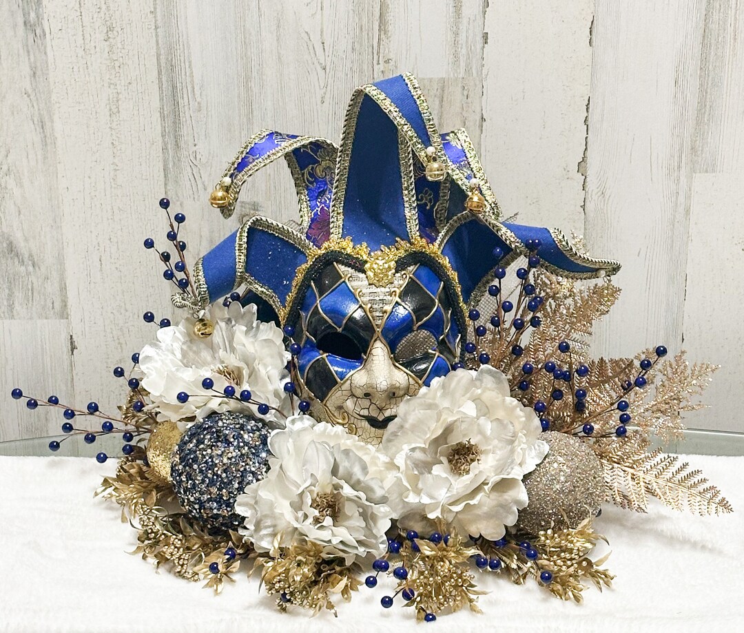 Mardi Gras Centerpiece, Mardi Gras Table Decor, Mardi Gras, Large Mardi ...
