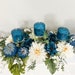 Fall Centerpiece Blue Fall Centerpiece Blue Fall Decor Blue - Etsy