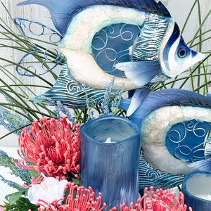 Beach Decor, Fish Decor, Beach Centerpiece, Nautical Centerpiece, Large ...