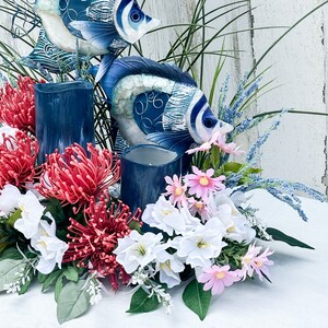 Beach Decor, Fish Decor, Beach Centerpiece, Nautical Centerpiece, Large ...