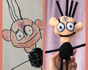 Custom Plush Drawing - Etsy
