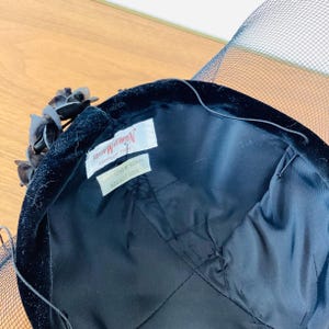 Vintage 1980s SCULPTURAL BLACK NET Hat With Veil by Neiman Marcus - Etsy