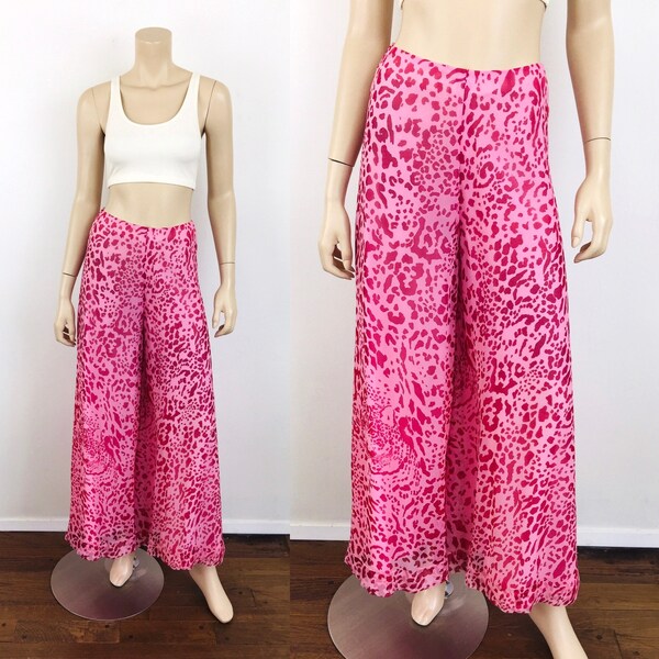 Pink Leopard Pants - Etsy