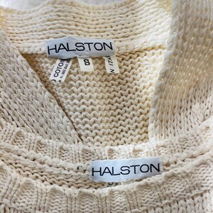 Vintage 1970s HALSTON WHITE COTTON Woven Cardigan Sweater - Etsy
