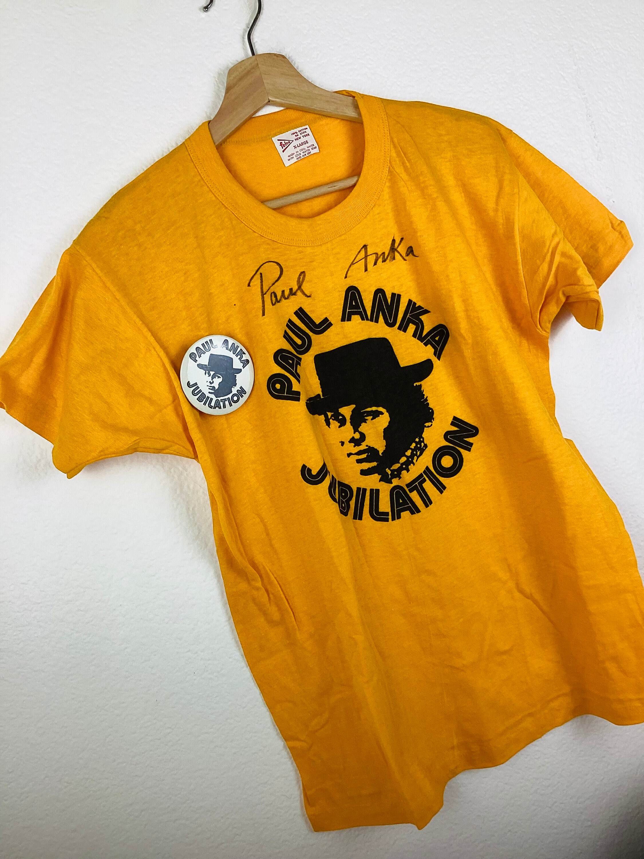 Vintage 1980s PAUL ANKA Jubilation T Shirt / Tshirt and Button Las ...