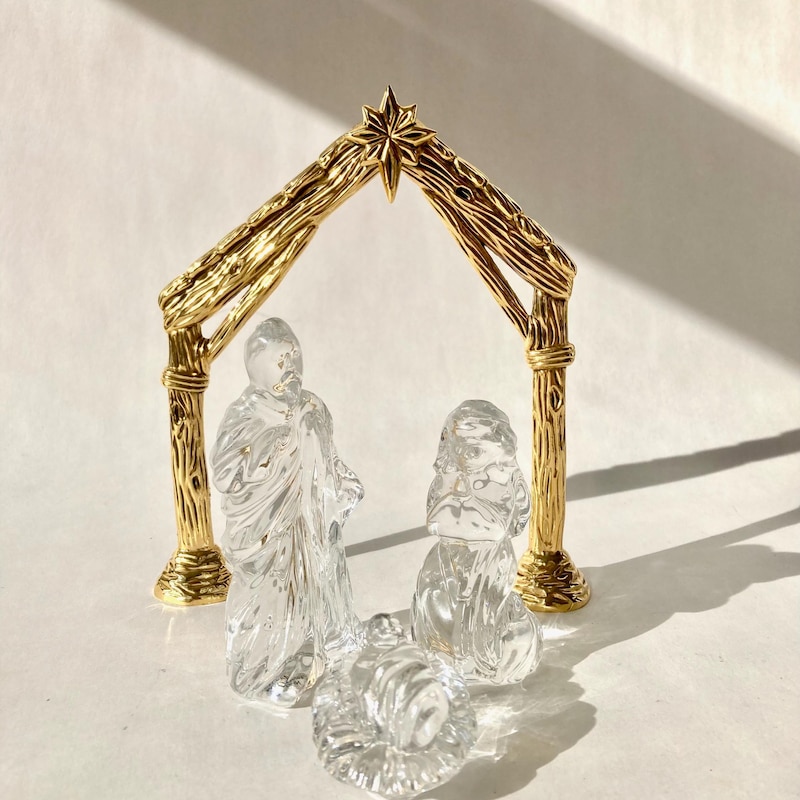 Glass Nativity Set - Etsy
