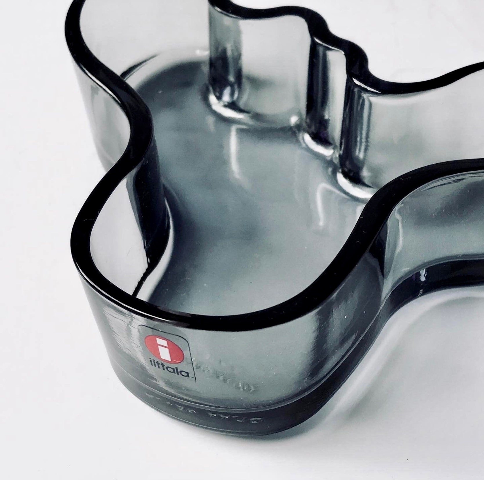 Vintage Iittala Alvar Aalto Glass Dish, Mid Century Modern Style Glass ...