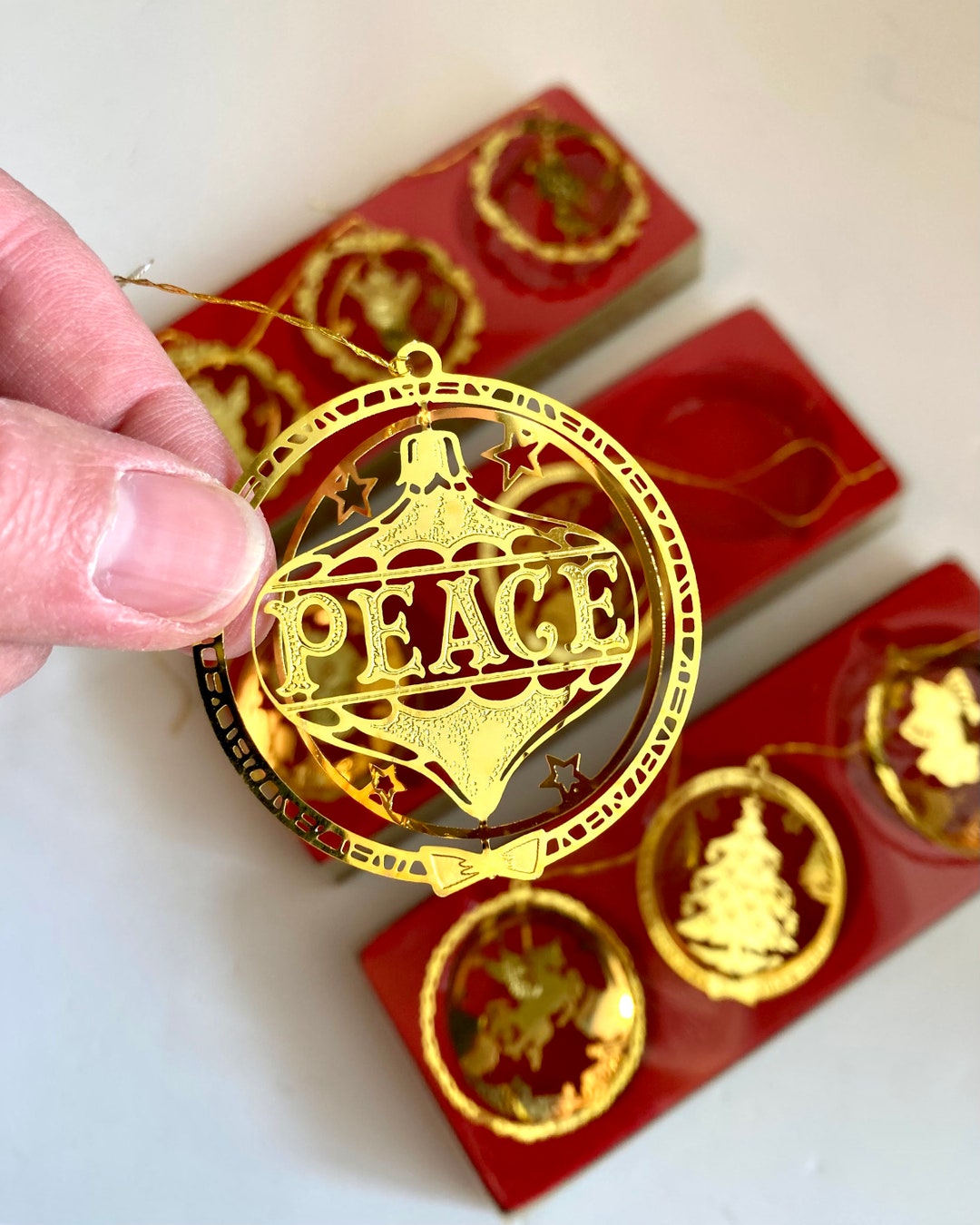 9 Vintage Solid Brass Christmas Tree Ornaments 2 Dimensional - Etsy 9 Vintage Solid Brass Christmas Tree Ornaments 2 Dimensional - Etsy