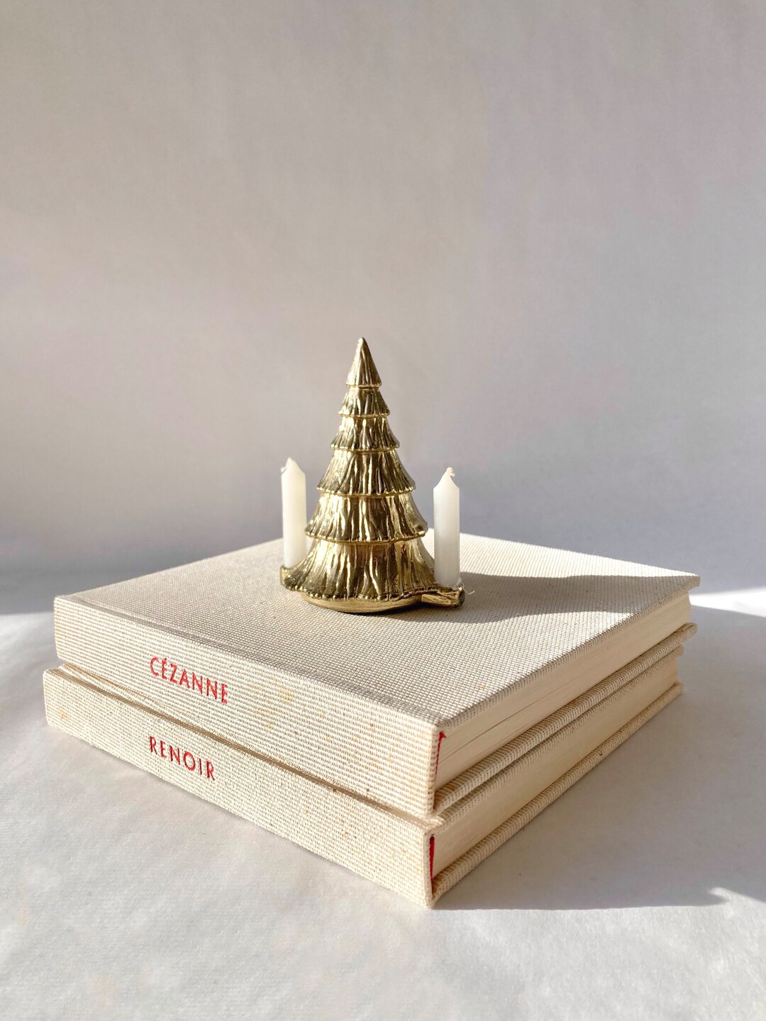 Vintage Brass Italian Christmas Tree Candleholder Made in - Etsy